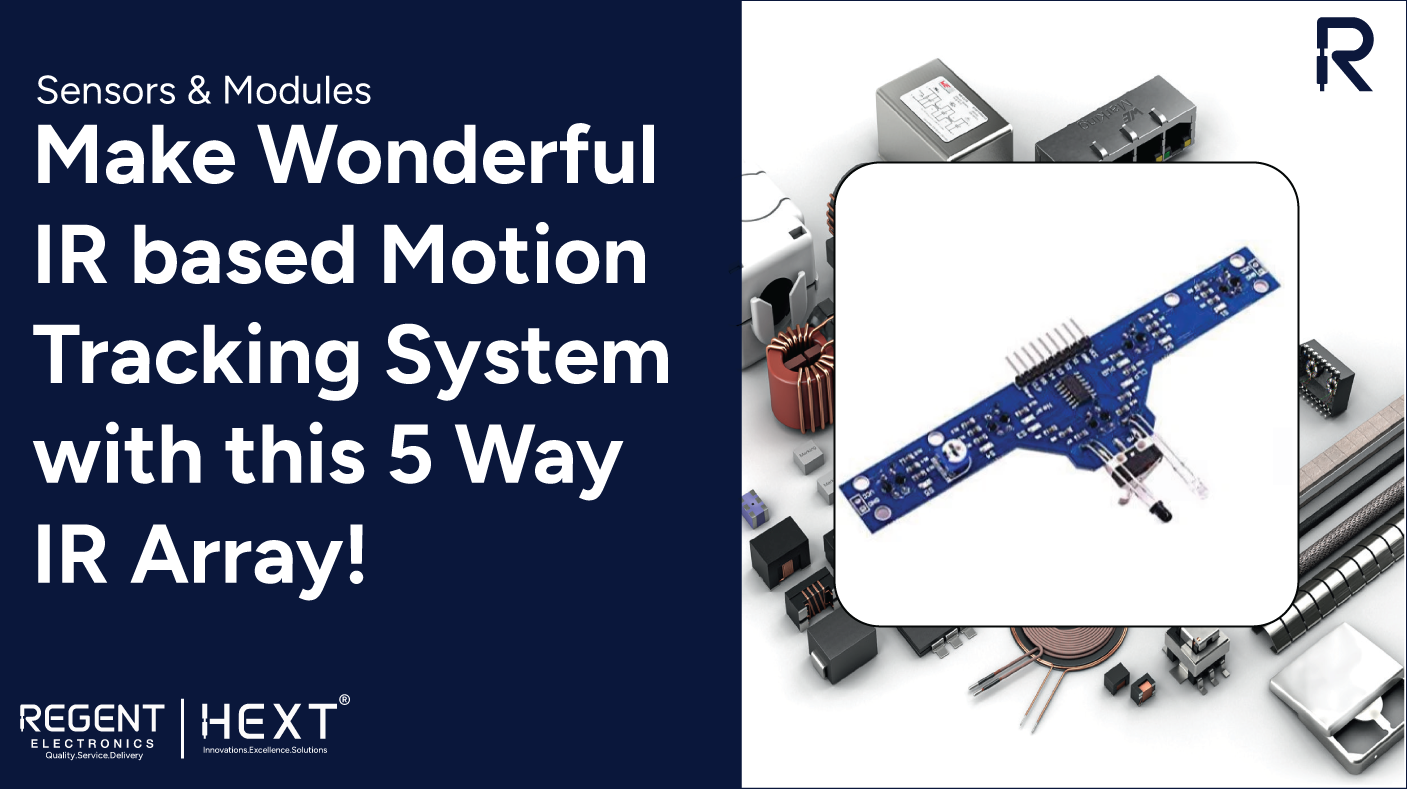 Make Wonderful IR based Motion Tracking System with this 5 Way IR Array! - Regent Electronics