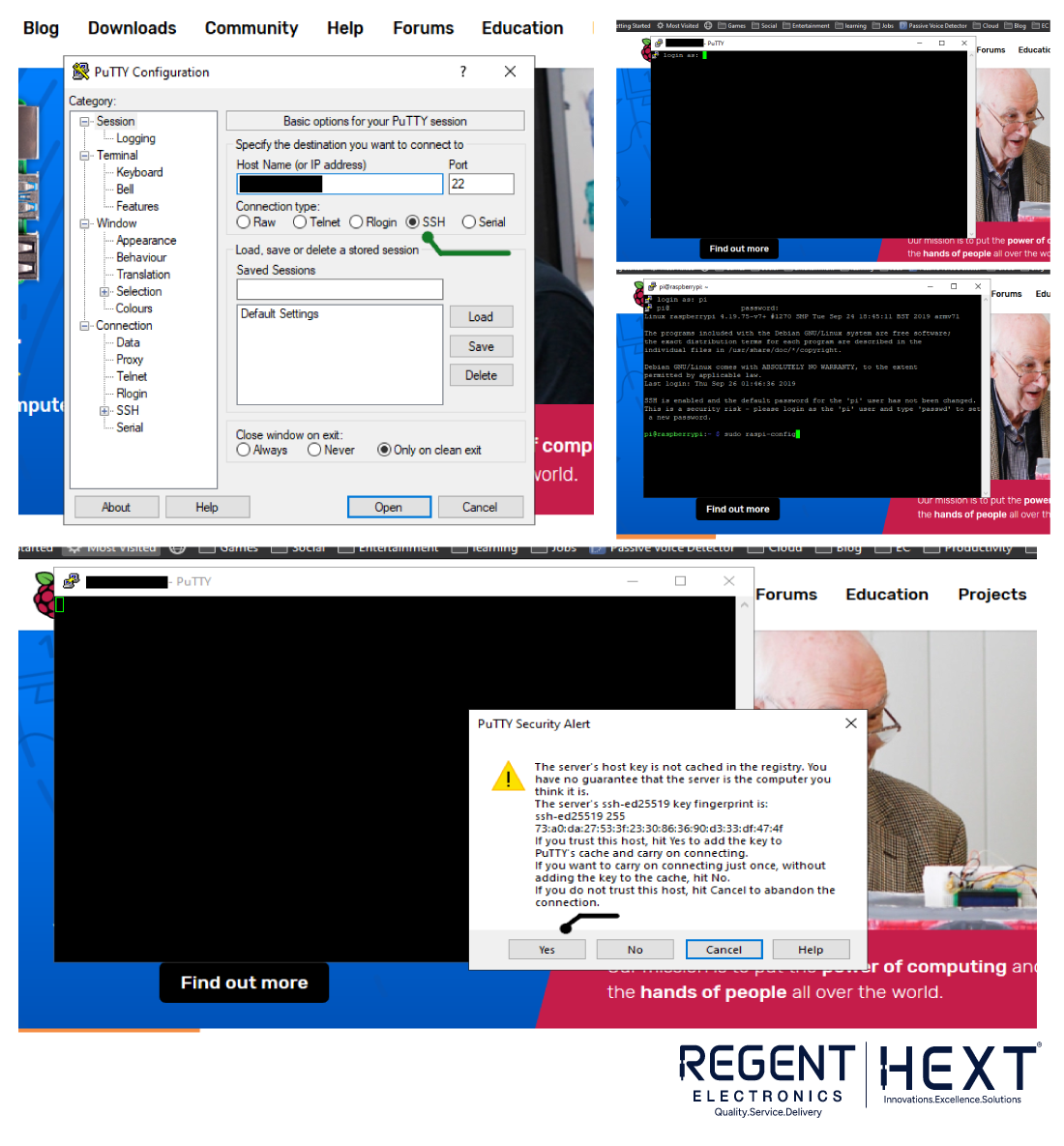 PuTTY Configuration: Connecting Raspberry Pi to a Laptop - Regent ...