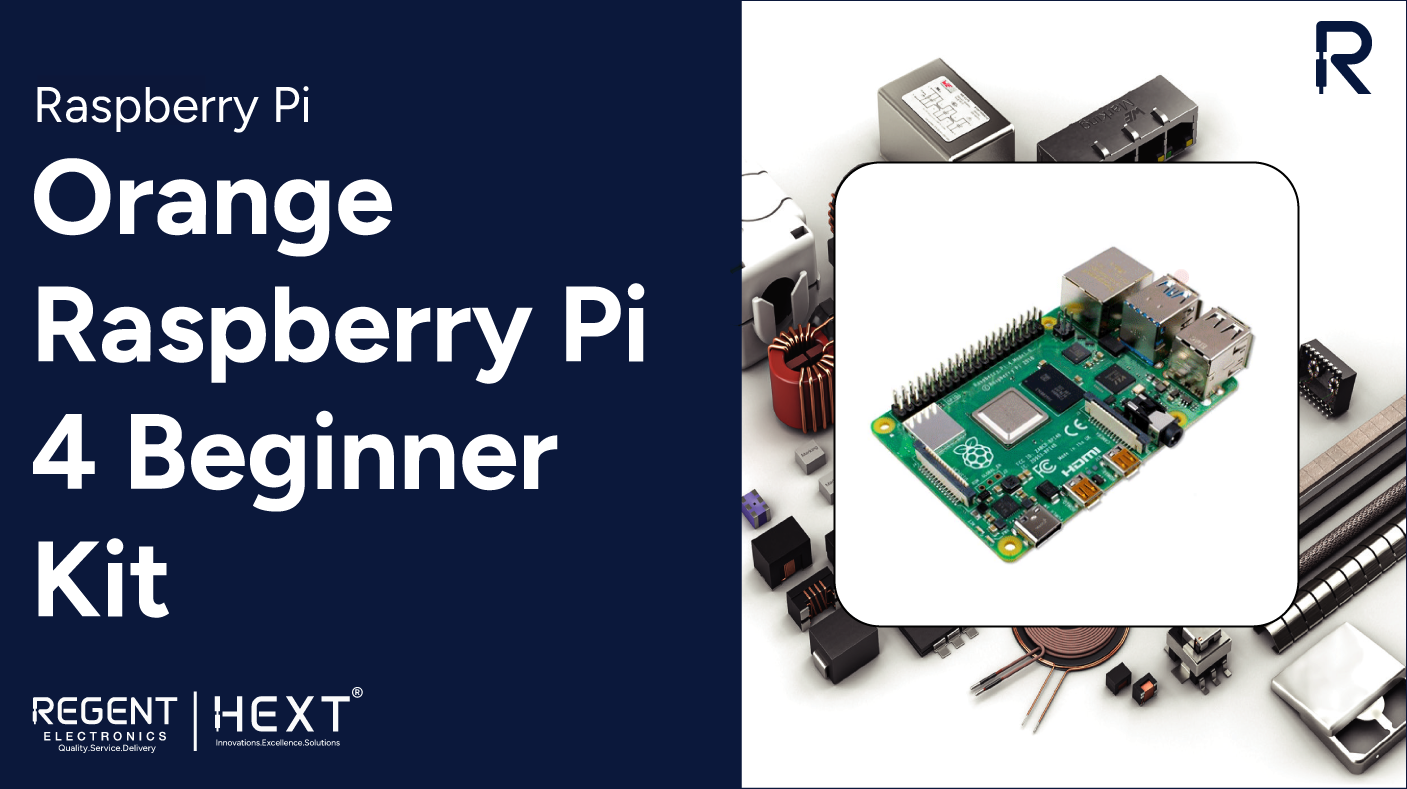Orange Raspberry Pi 4/Zero Beginner Kit - Regent Electronics